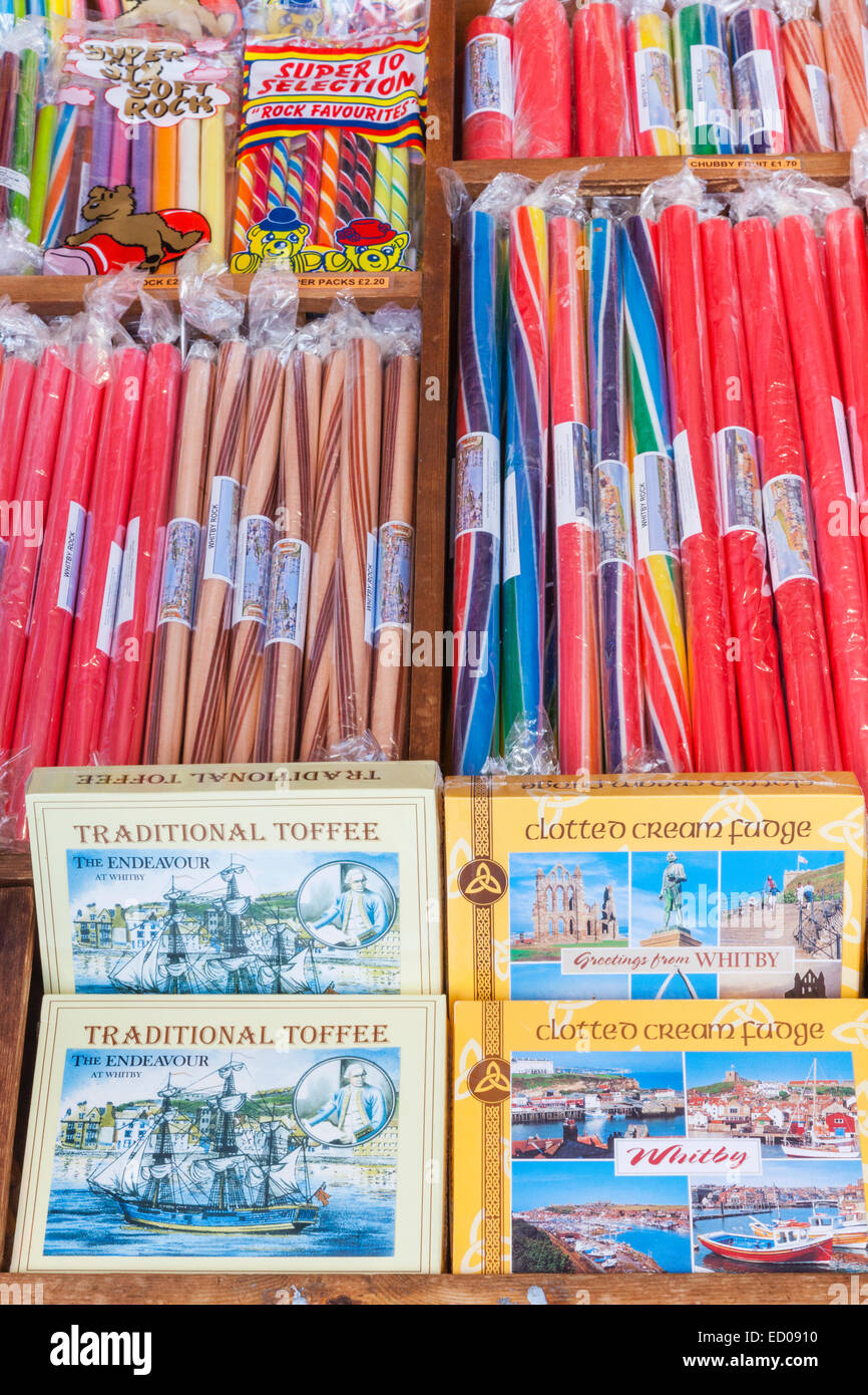 England, Yorkshire, Whitby, Whitby Lifeboat Museum, Confectionary Shop ...