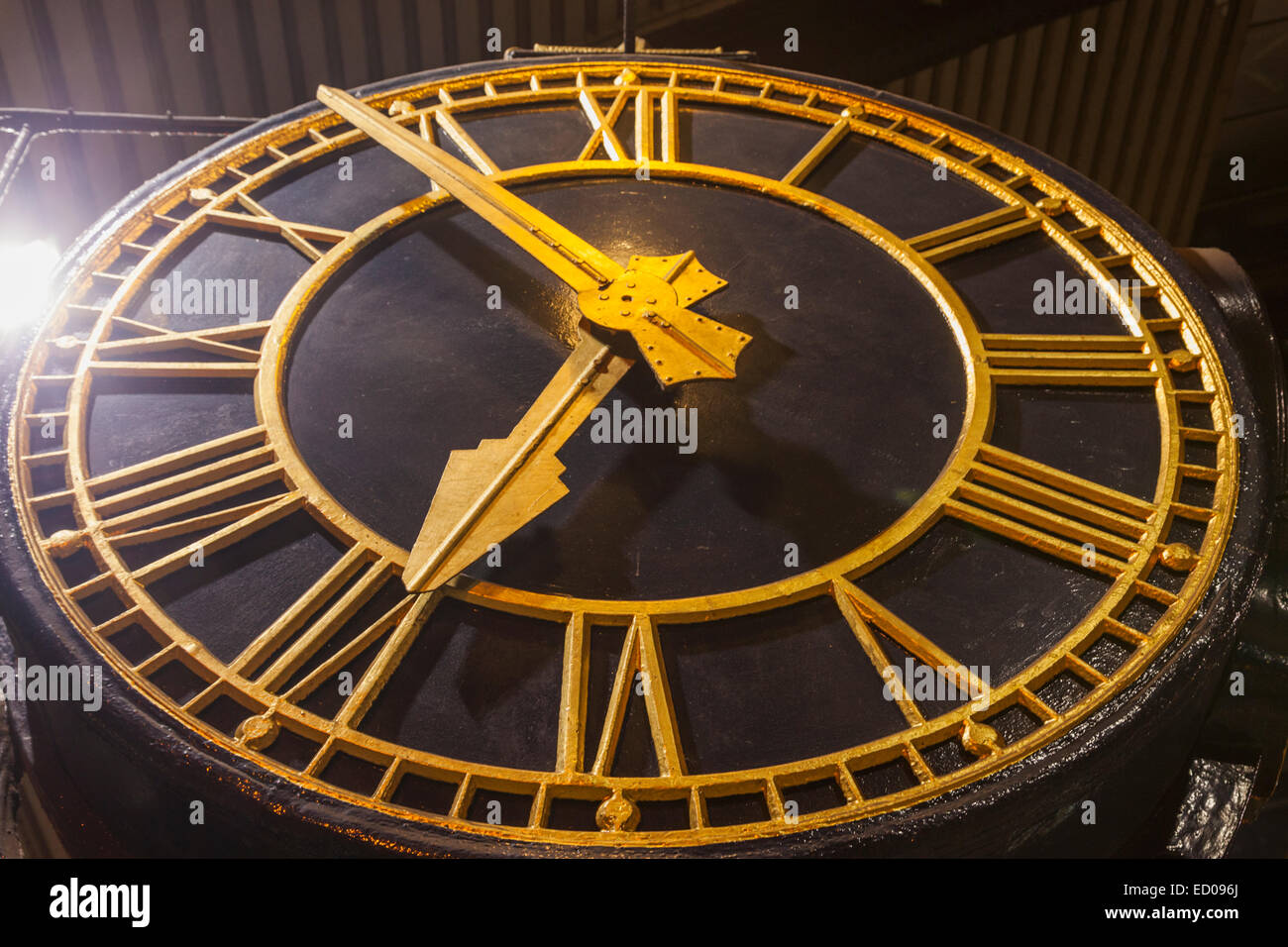 England, Yorkshire, York, York Station, Platform Clock Stock Photo - Alamy