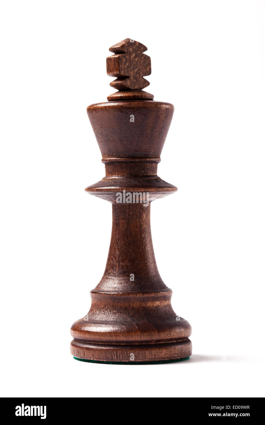 Black king, chess figure isolated on white background Stock Photo - Alamy