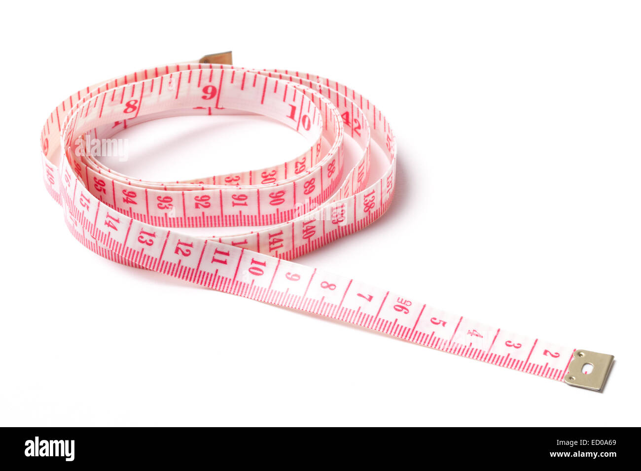 Picture of measuring tape isolated on white Stock Photo - Alamy