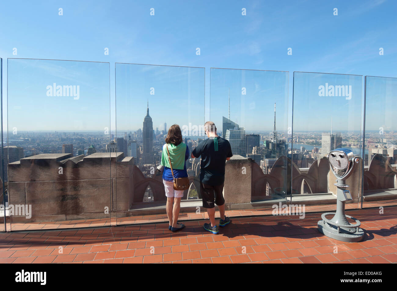 "Top of the Rock" the view from the top of the Rockefeller Center ...