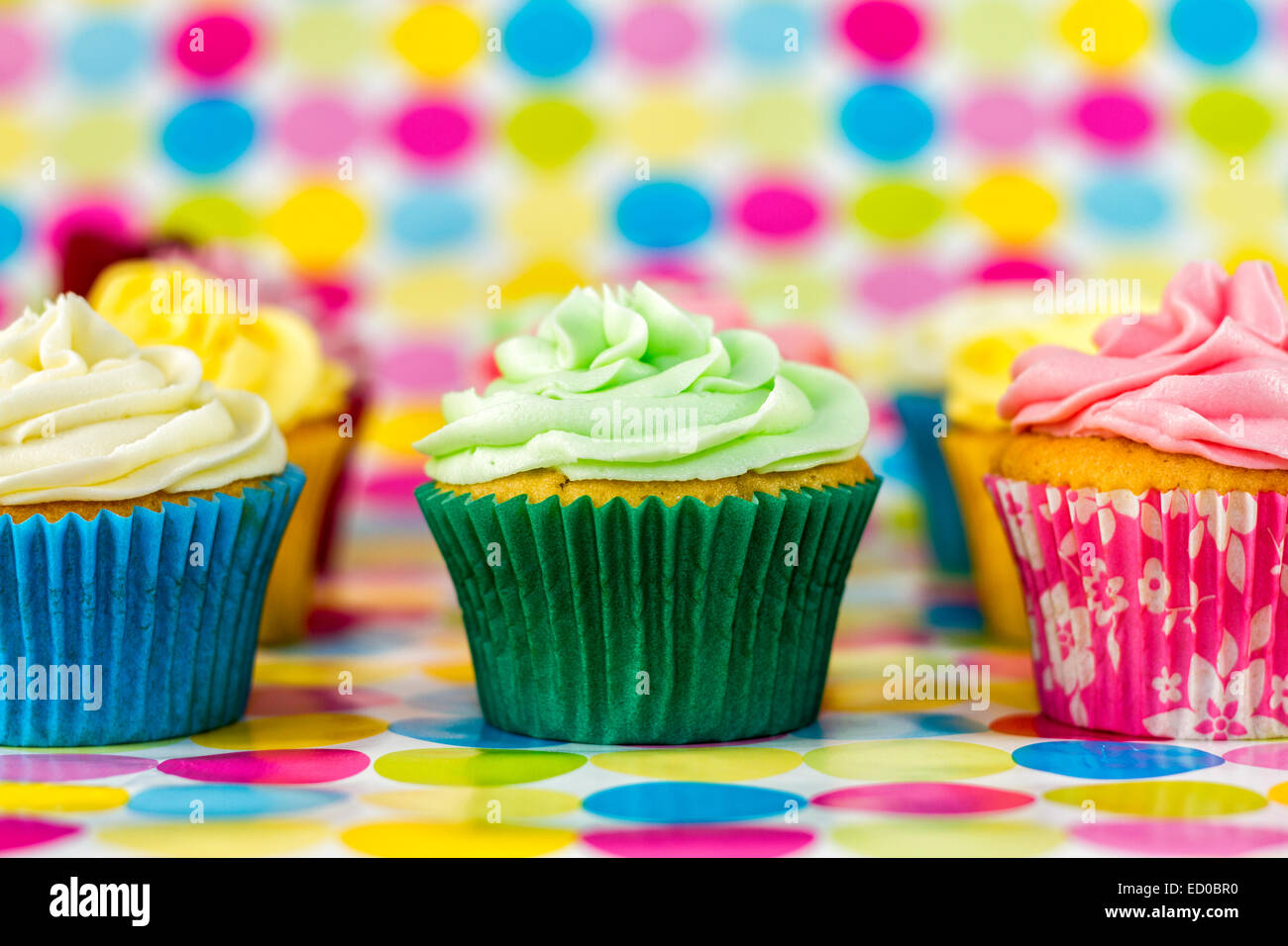 Sweet multi colored cream hi-res stock photography and images - Alamy