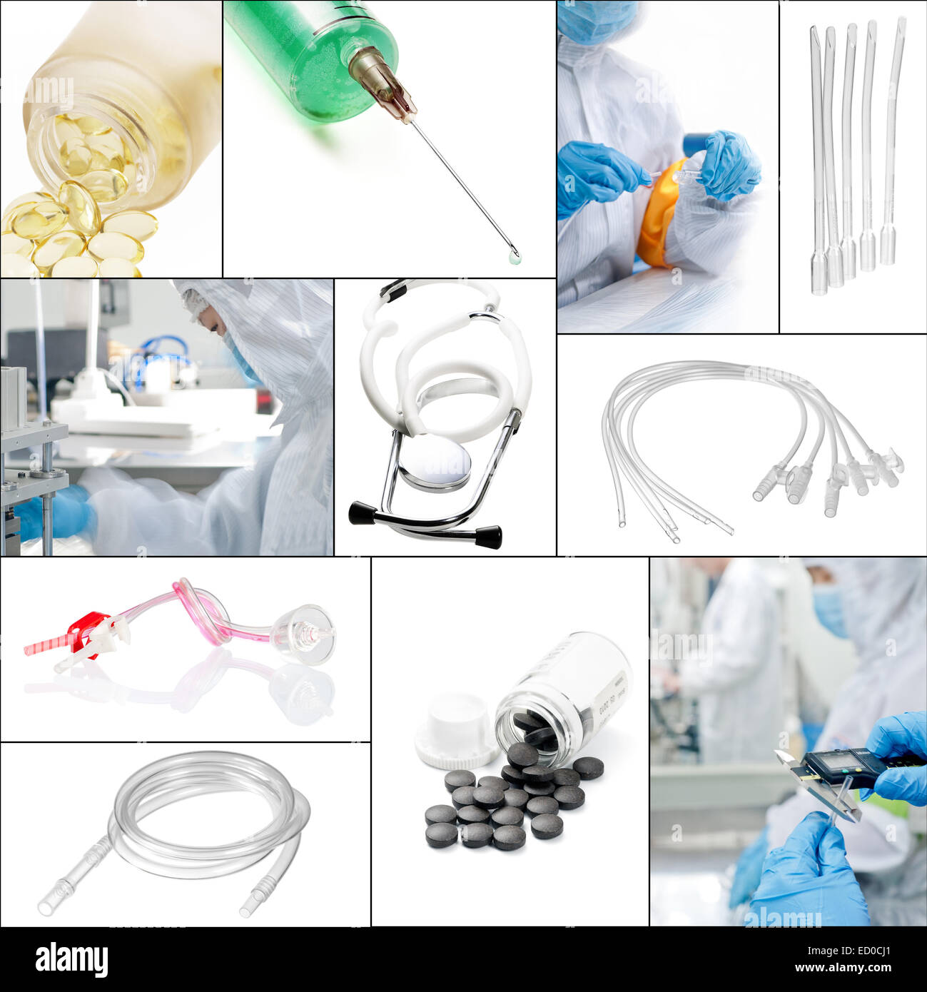 Medical collage composition mosaic nested on white frame Stock Photo ...