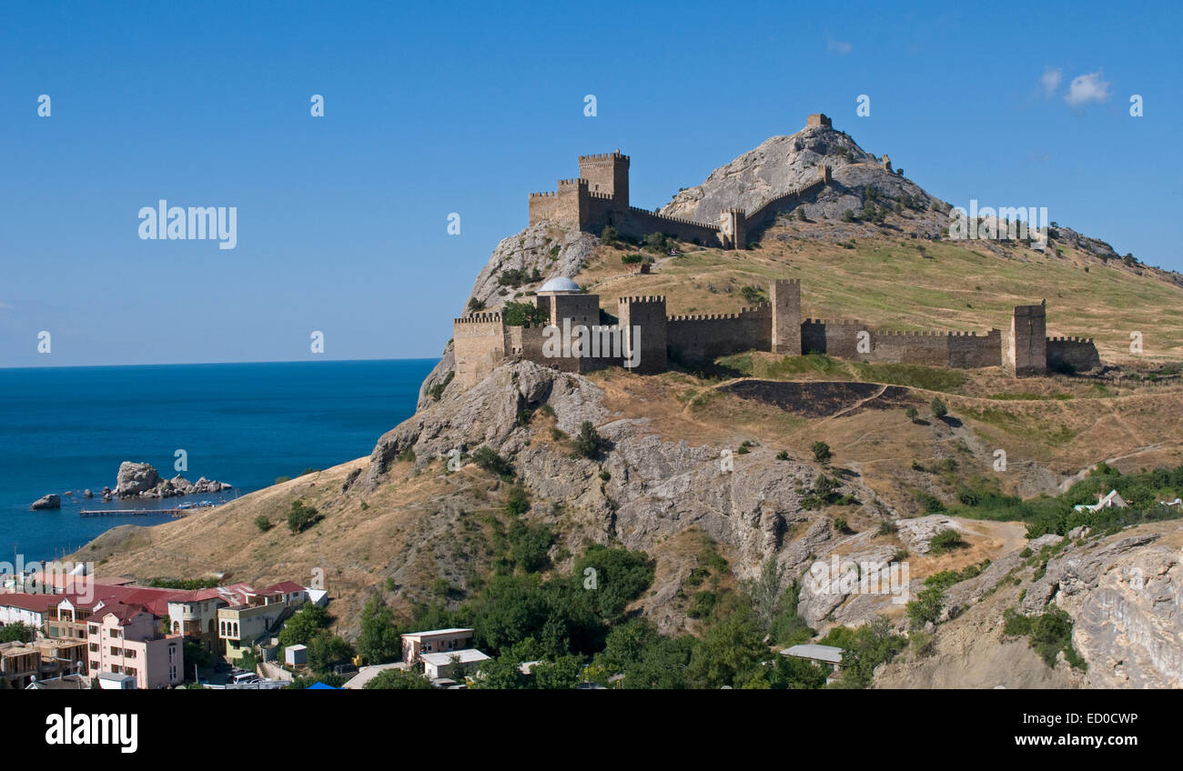 This is a Genoese Sudak Castle, Crimea Stock Photo - Alamy
