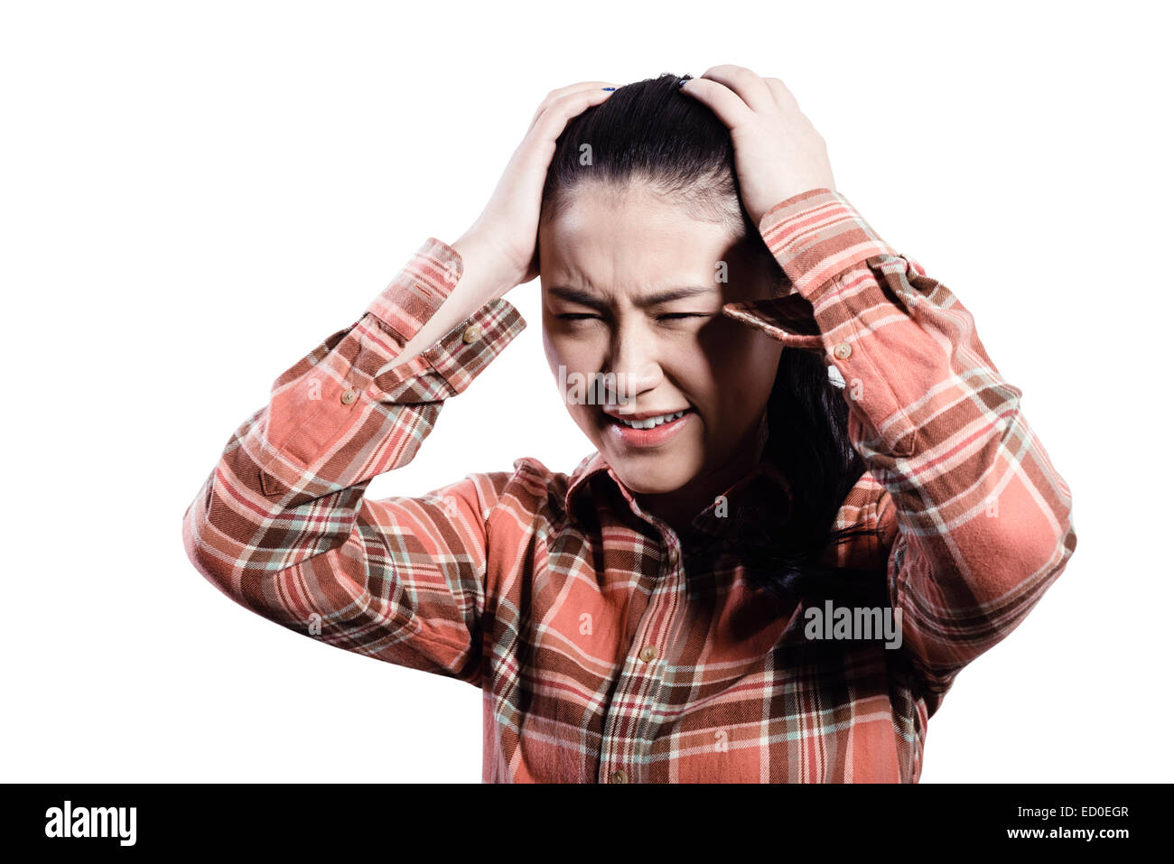 Young woman freaking out Stock Photo - Alamy