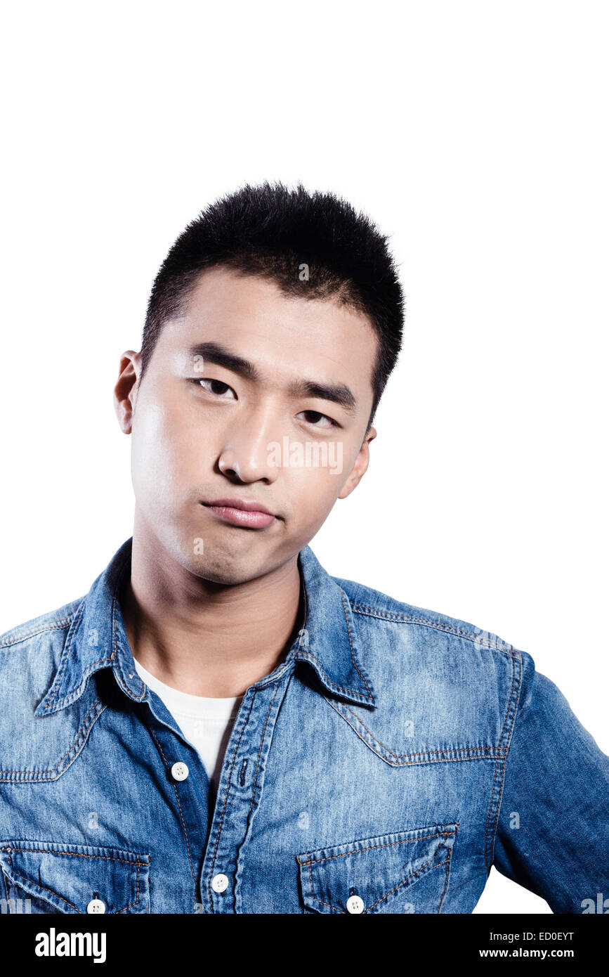 Portrait of disappointed young man Stock Photo - Alamy Portrait of disappointed young man Stock Photo - Alamy
