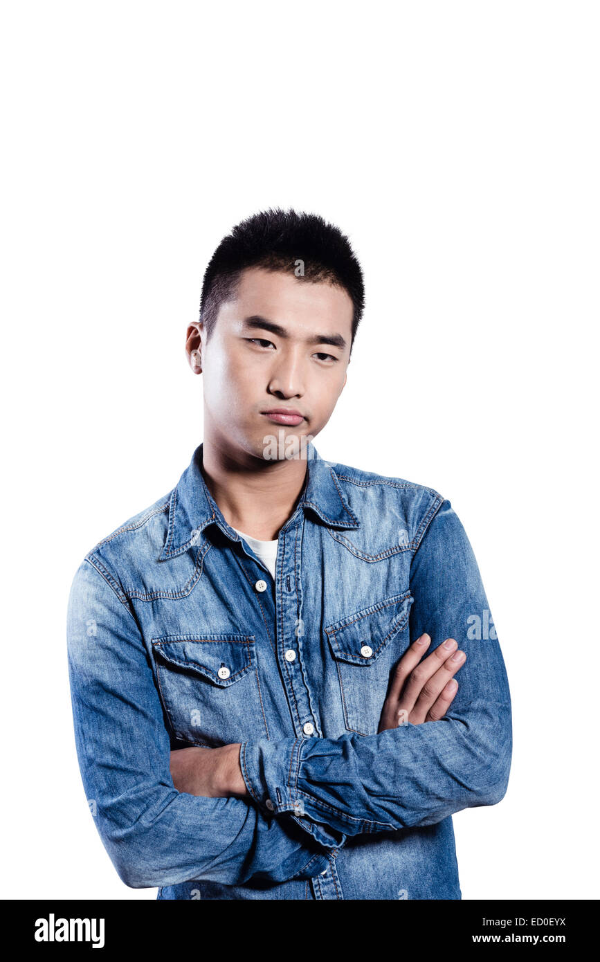 Portrait of disappointed young man Stock Photo - Alamy