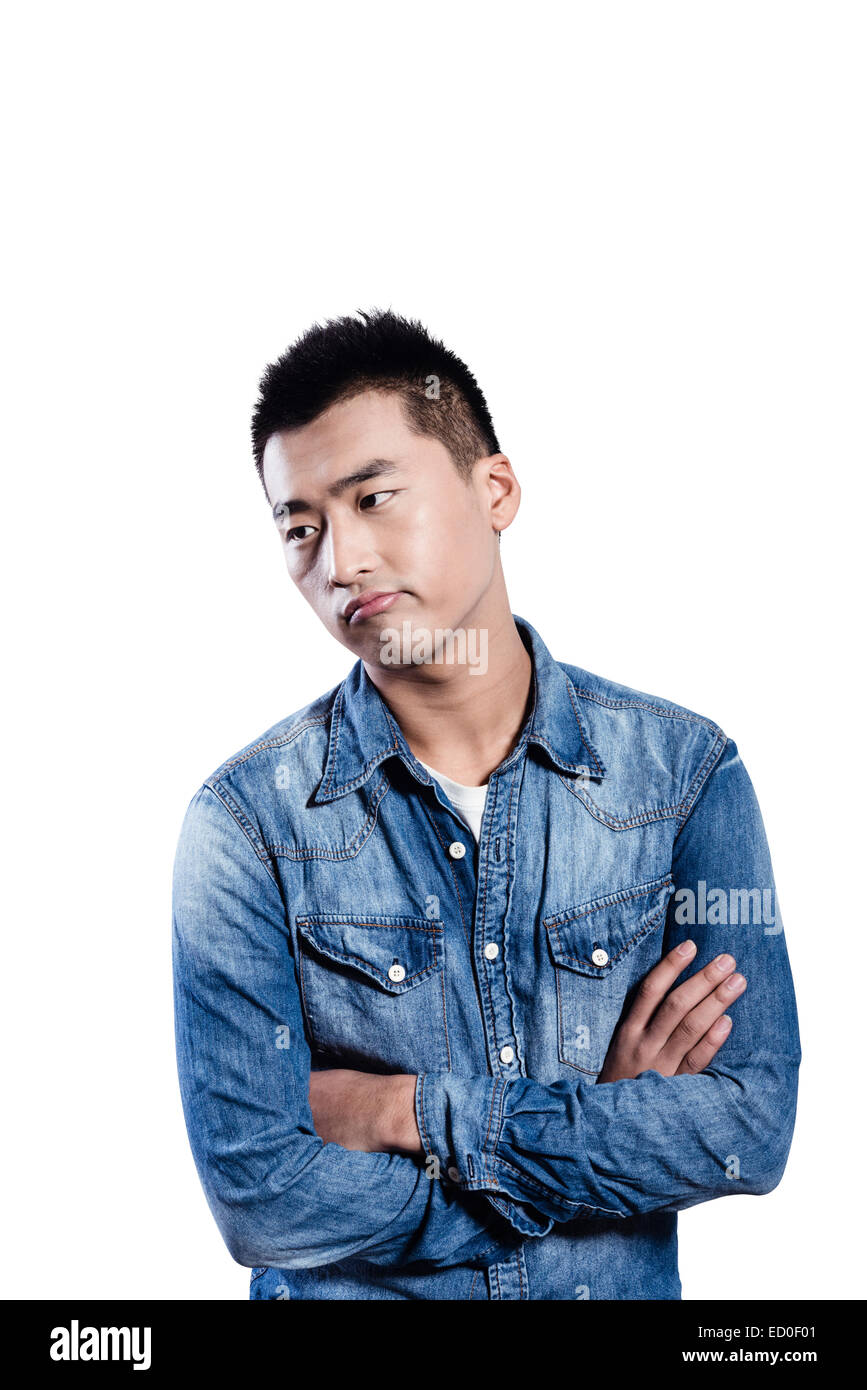 Portrait of disappointed young man Stock Photo - Alamy Portrait of disappointed young man Stock Photo - Alamy