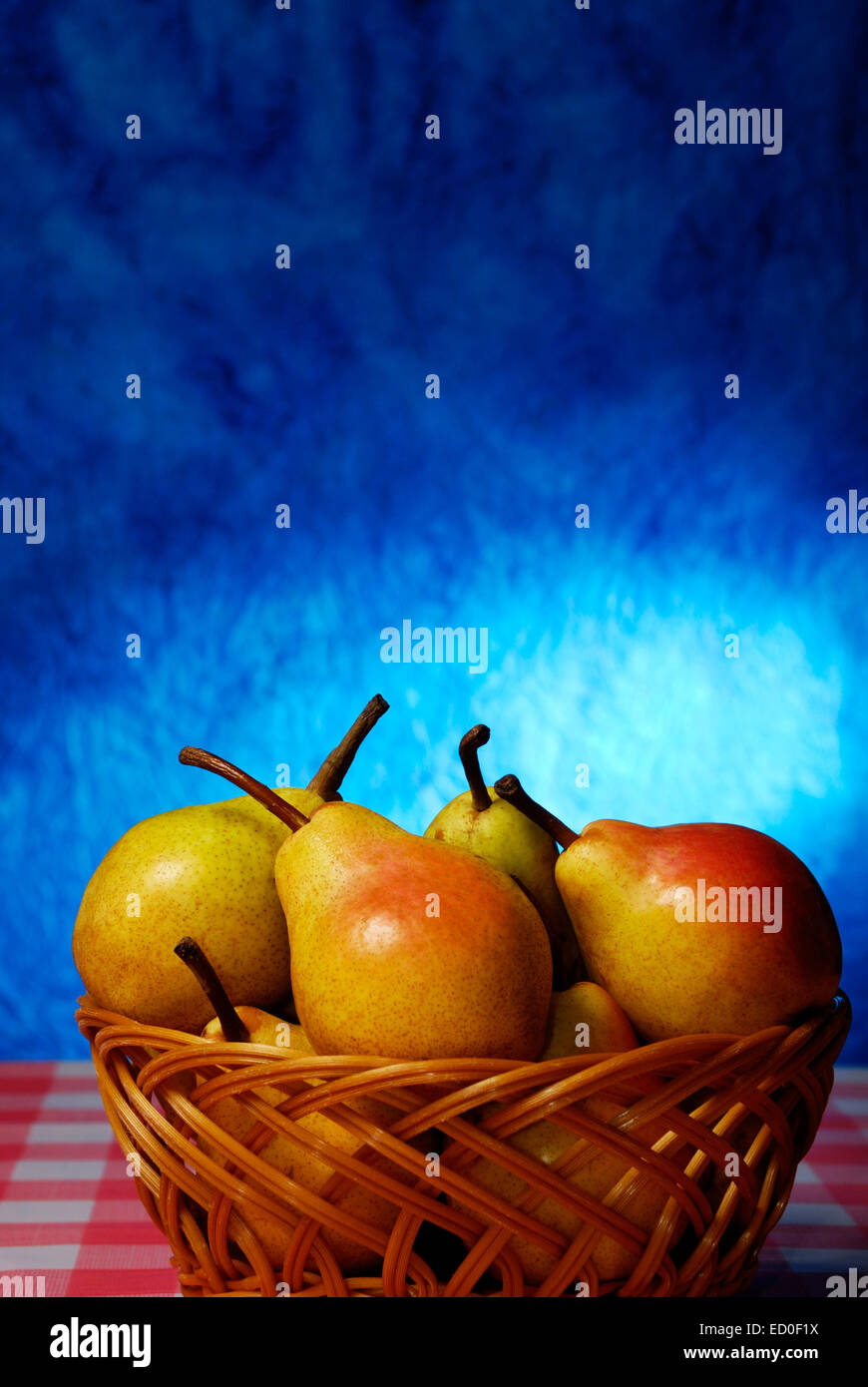 pears in a basket Stock Photo - Alamy