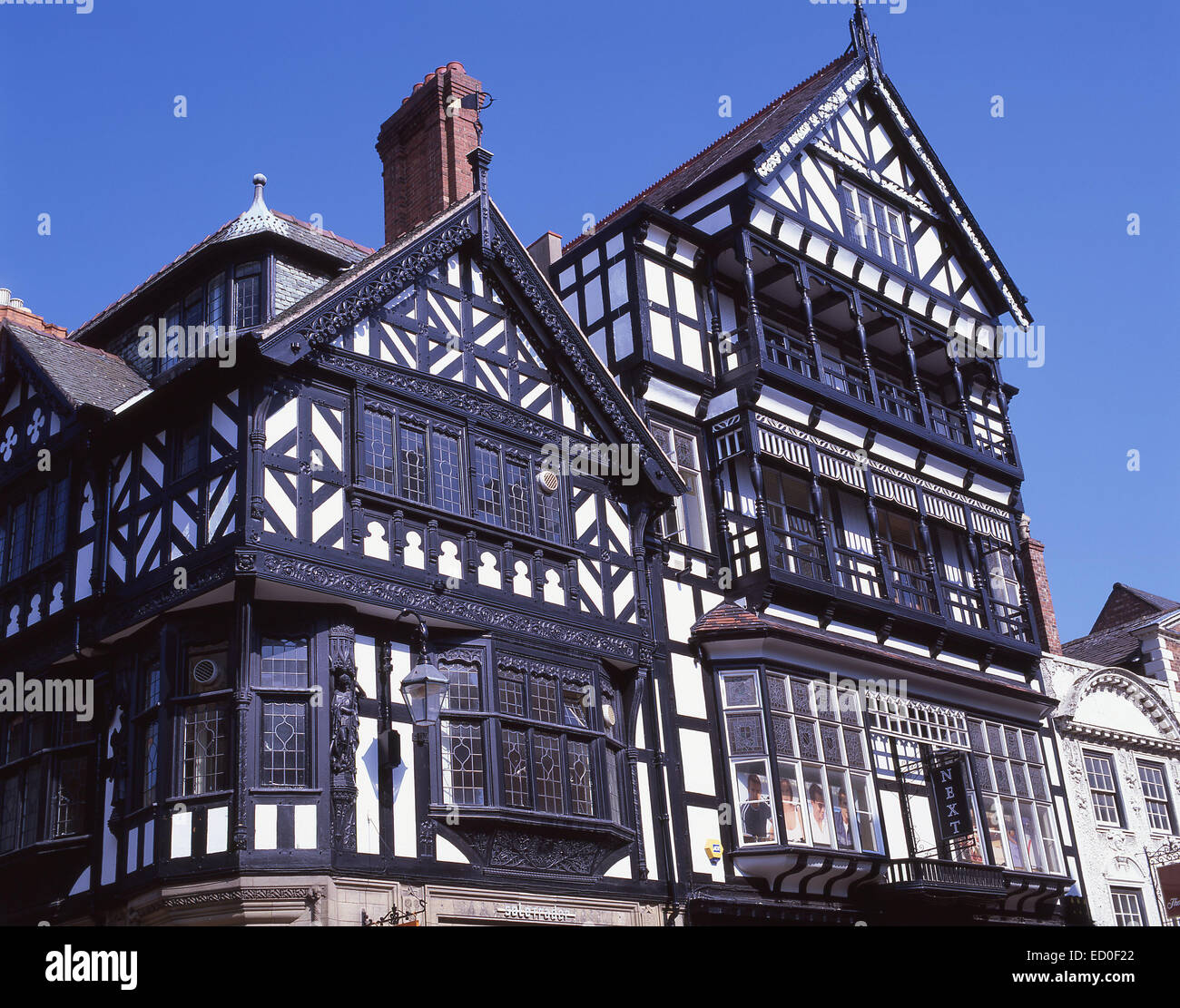 Timber-framed building, Eastgate Street, Chester, Cheshire, England ...