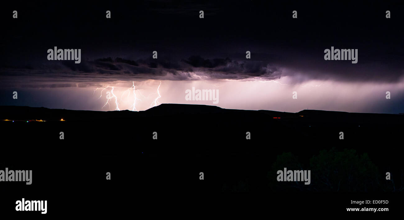 USA, Colorado, Mesa County, Purple storm Stock Photo - Alamy