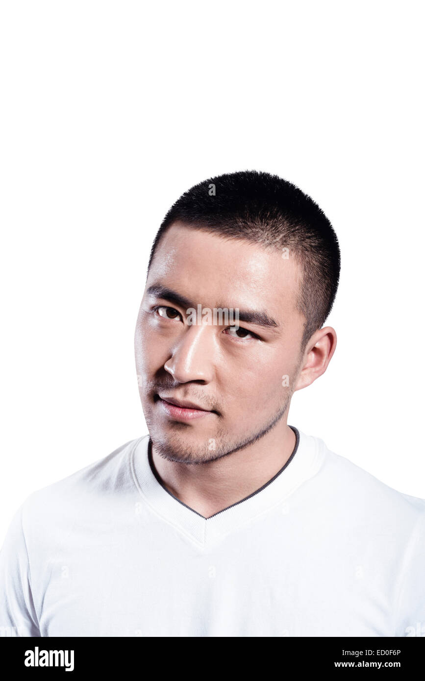 Young man sulking Stock Photo - Alamy