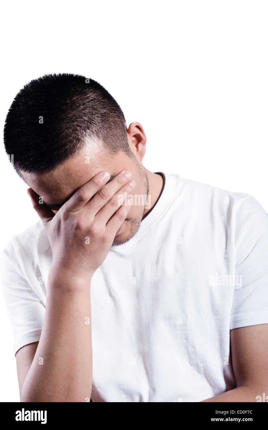 Young black man contemplating hi-res stock photography and images - Alamy