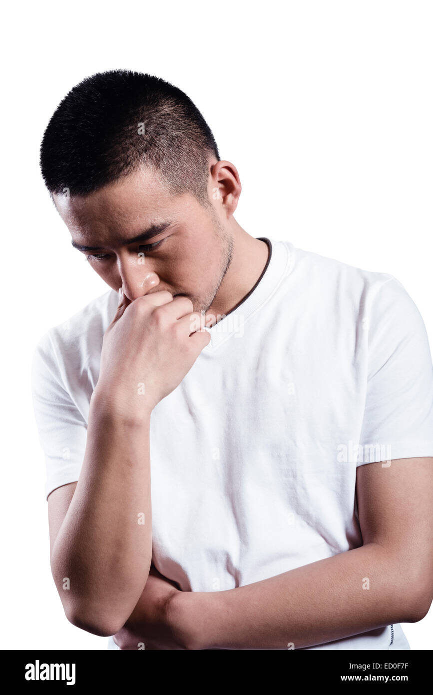 Chin contemplating hi-res stock photography and images - Alamy