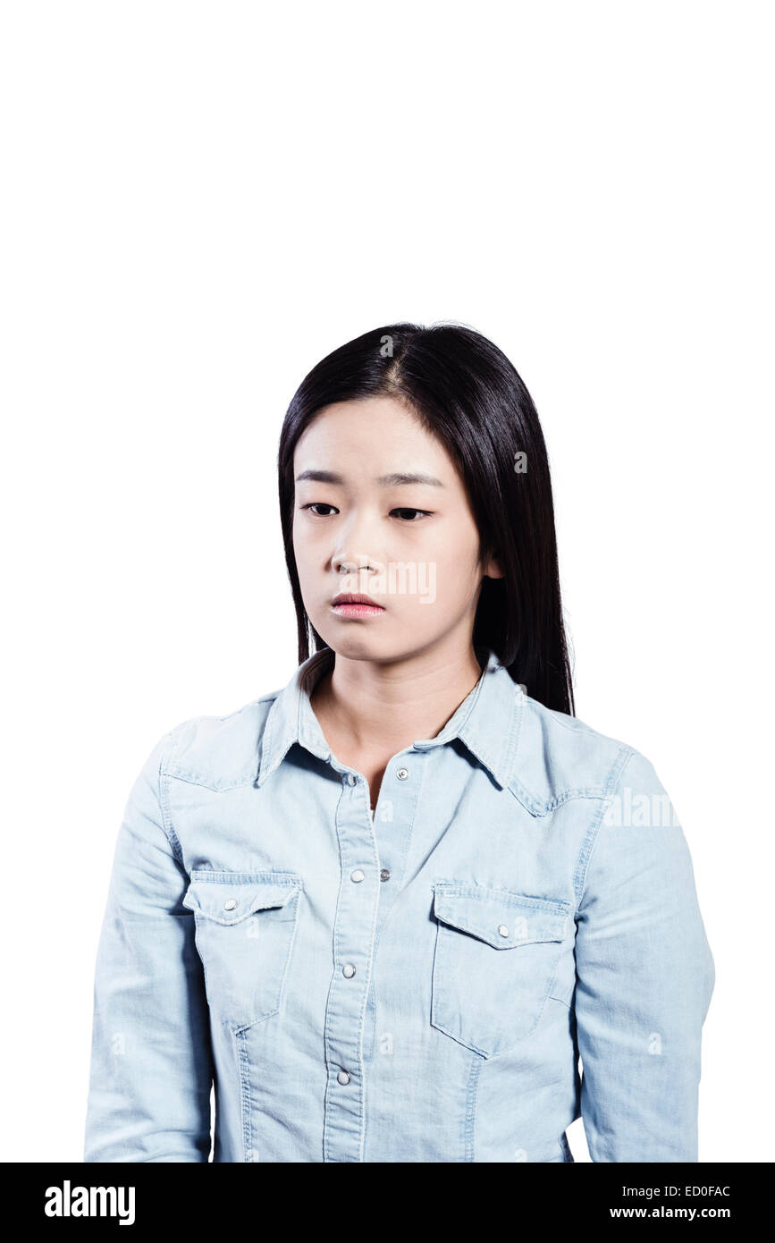 Portrait of young woman contemplating Stock Photo - Alamy