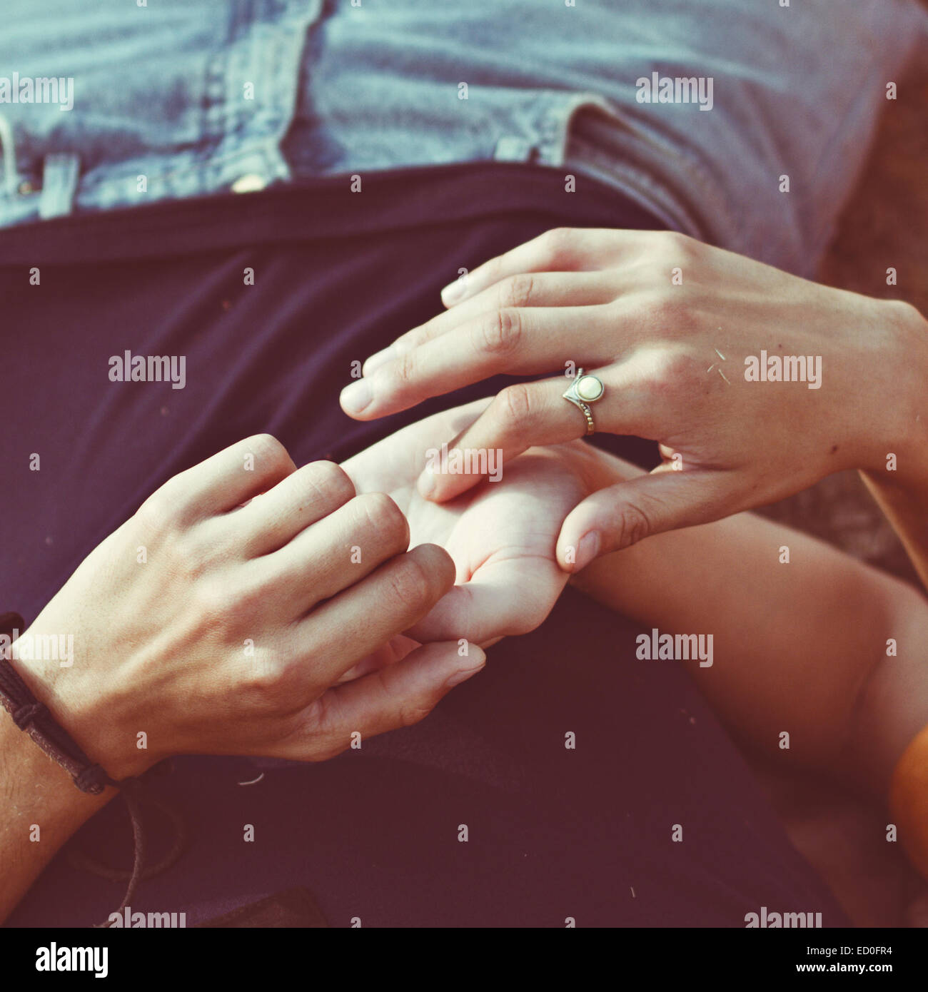 Woman tickling man hi-res stock photography and images - Alamy
