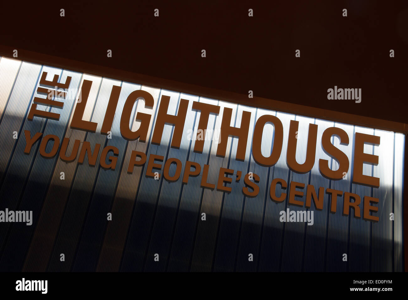The Lighthouse Young People Centre in Birmingham, UK at night Stock ...