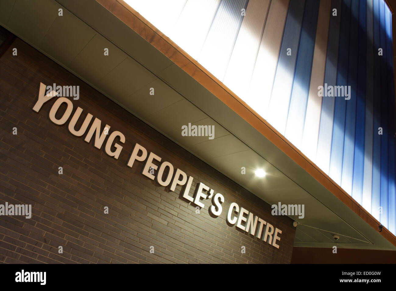 The Lighthouse Young People Centre in Birmingham, UK at night Stock ...