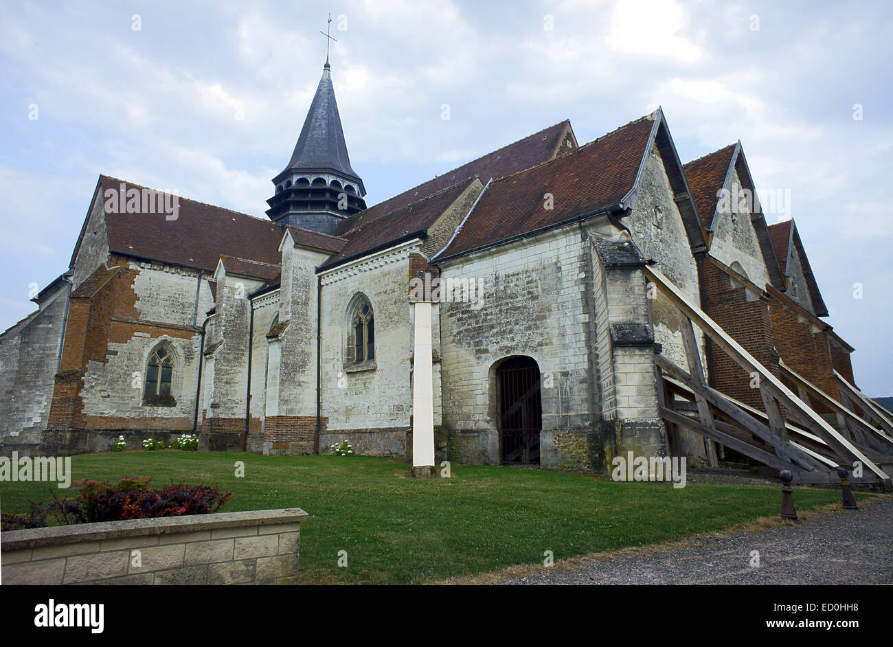 Medieval parish church in Champagne, France Stock Photo - Alamy