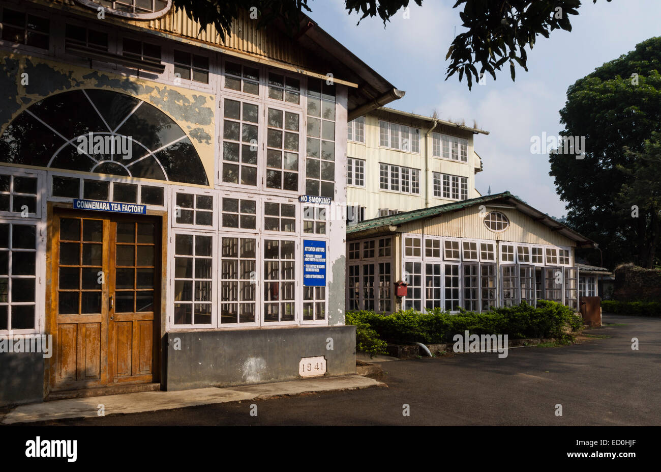 Kerala, India - Connemara tea plantation and factory Stock Photo - Alamy