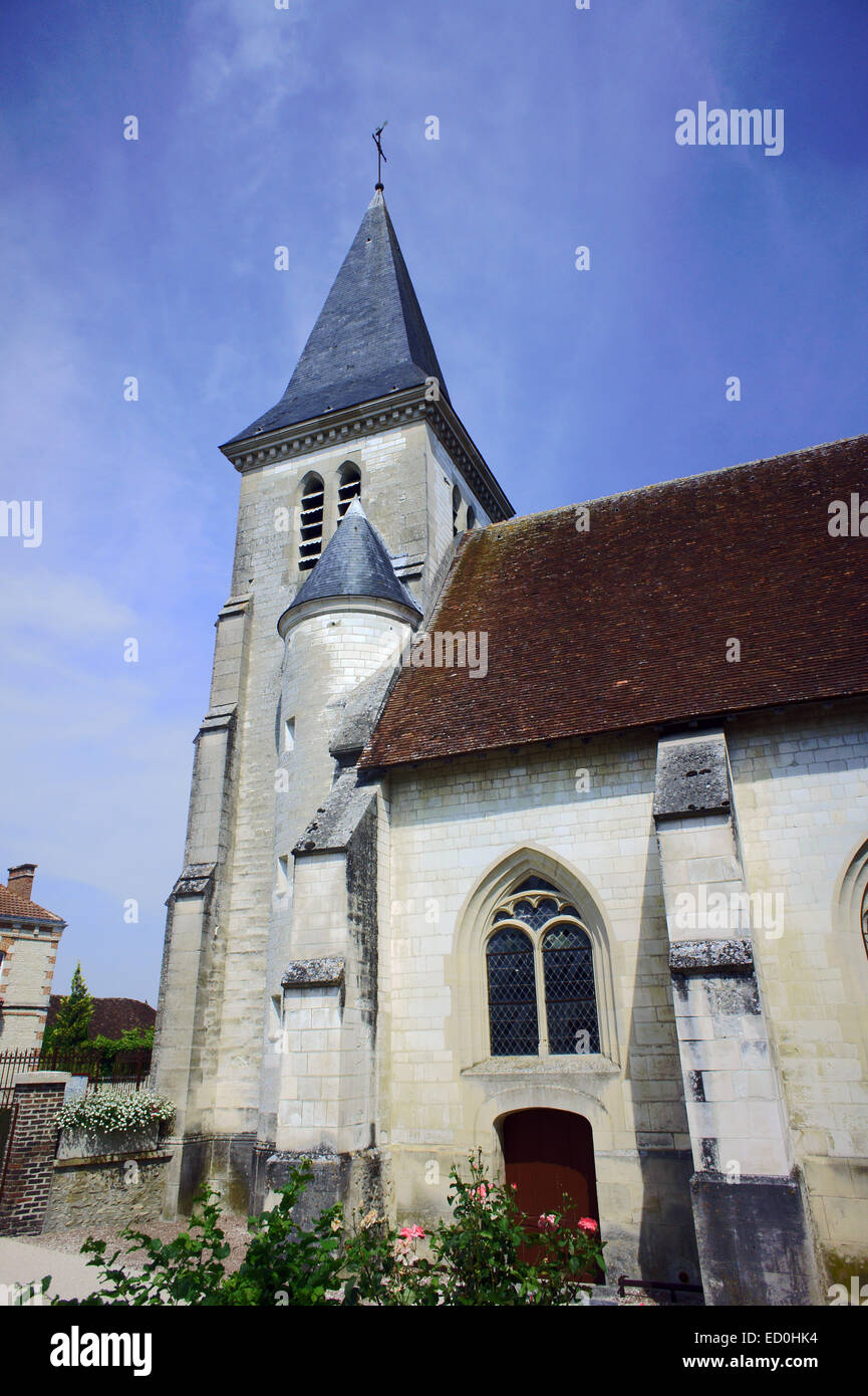 Medieval parish church in Champagne, France Stock Photo - Alamy