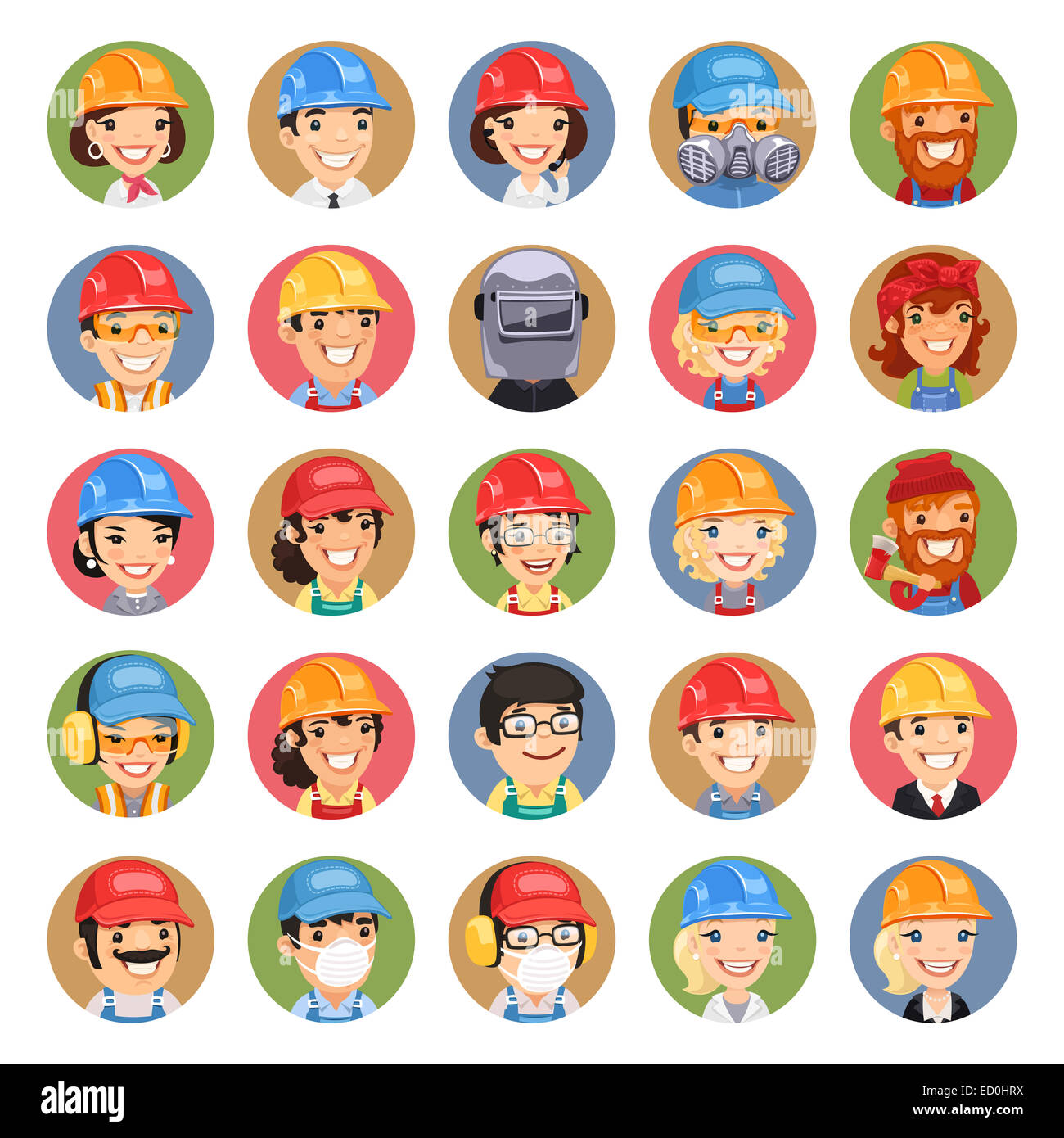 Engineer icon cartoon vector Cut Out Stock Images & Pictures - Alamy