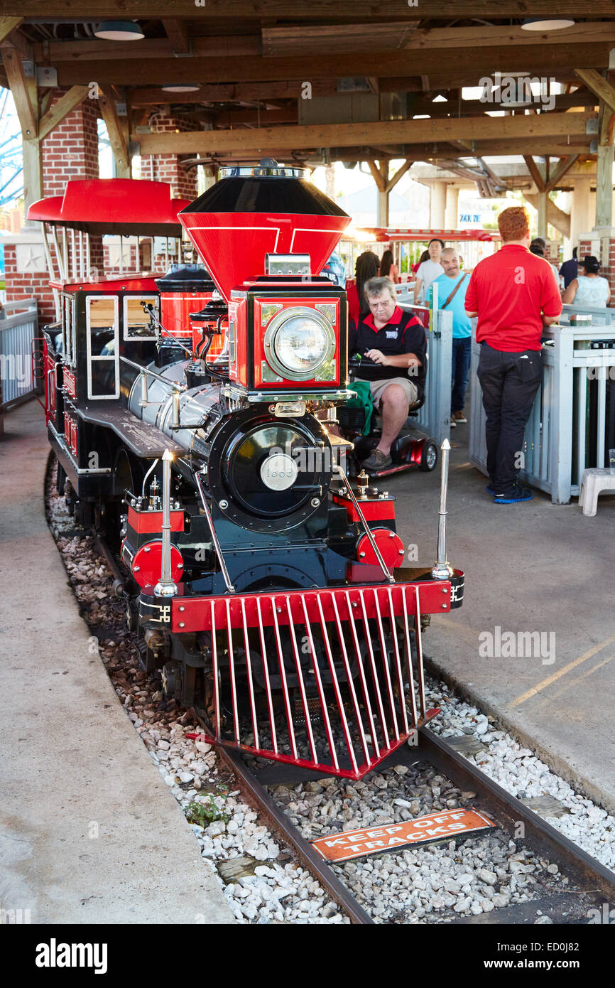 Tourist train at Kemah Boardwalk, Houston, Texas, USA Stock Photo - Alamy
