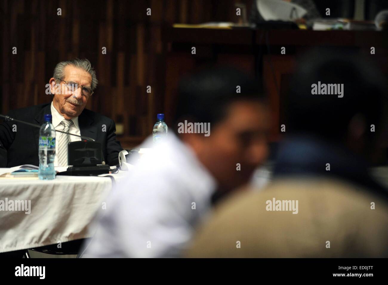 Former Guatemalan dictator, Efrain Rios Montt during the trial in the ...