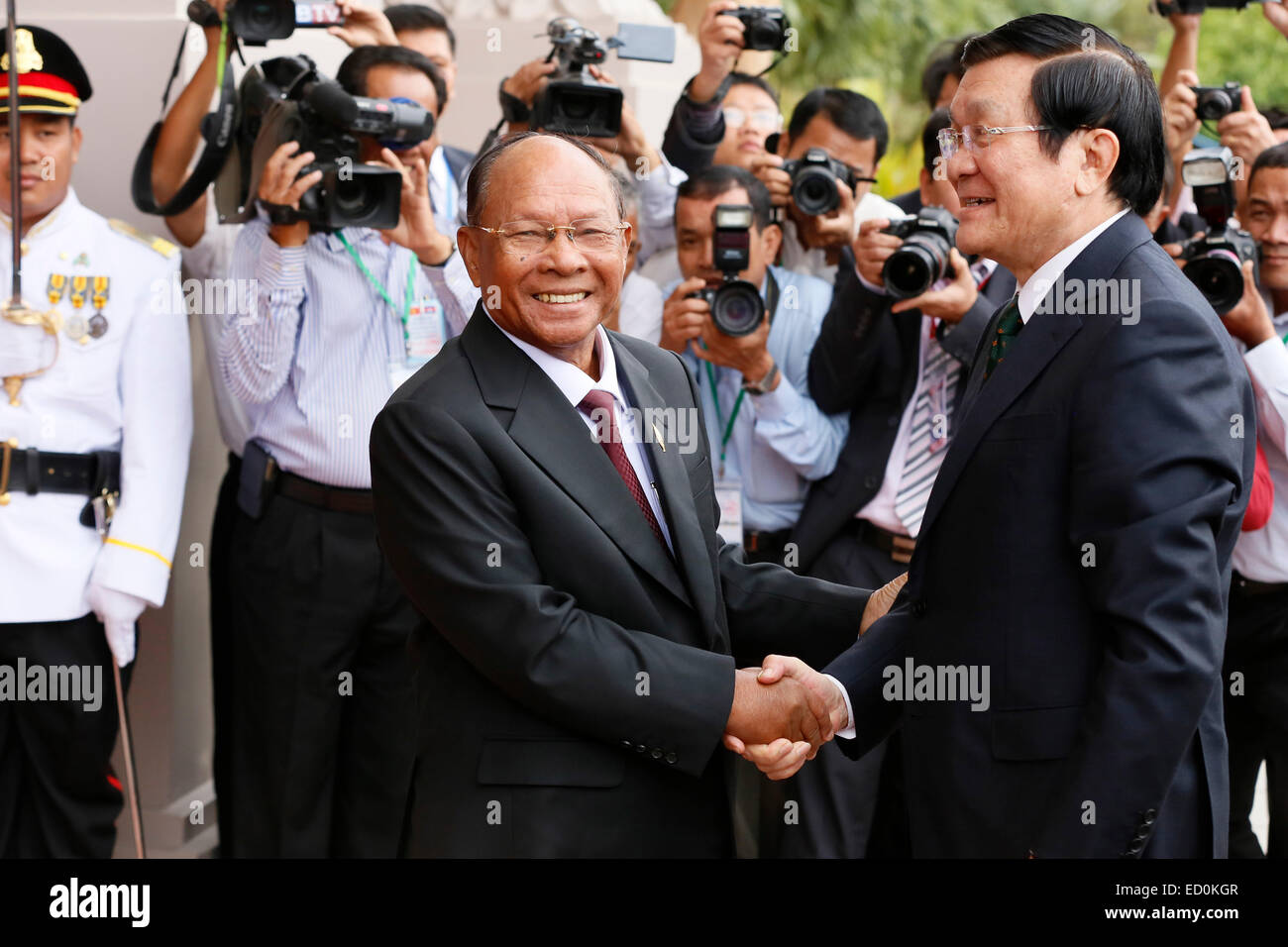 Phnom Penh, Cambodia. 23rd Dec, 2014. President of the National ...