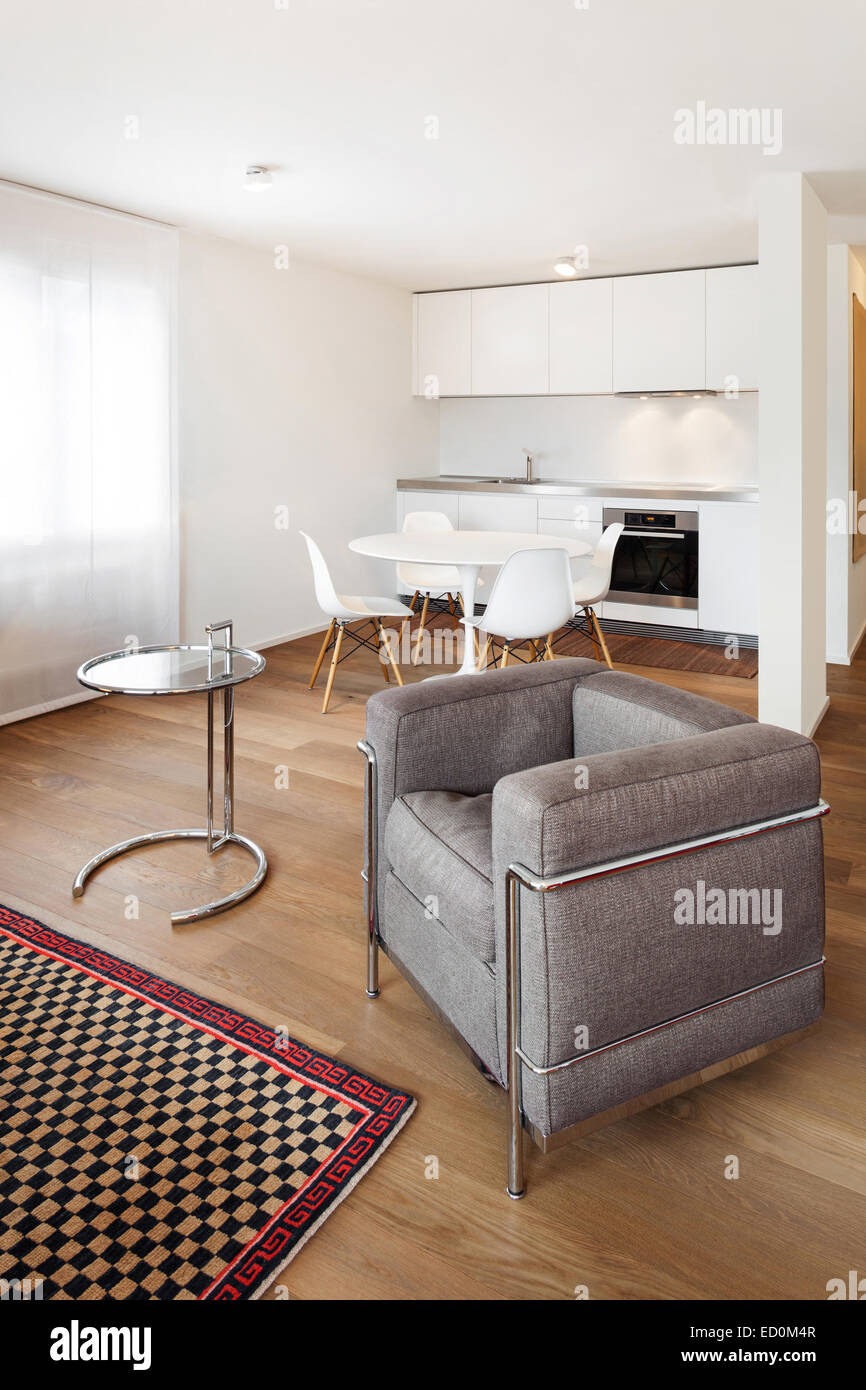 Architecture, comfortable apartment, wide living room Stock Photo - Alamy