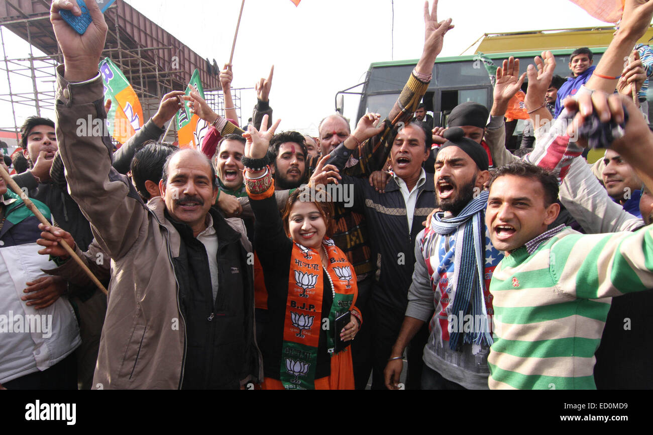 Jammu Indian Controlled Kashmir 23rd Dec 2014 Bharatiya Janata