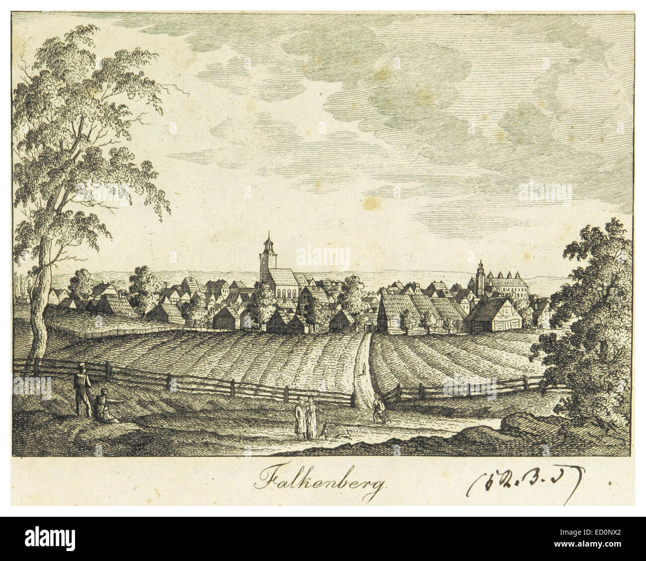 Stuckart 1812 schlesien p014 falkenberg hi-res stock photography and ...