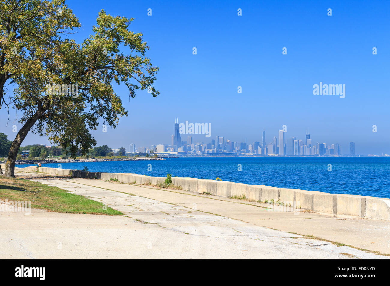 Downtown chicago skyline hi-res stock photography and images - Alamy