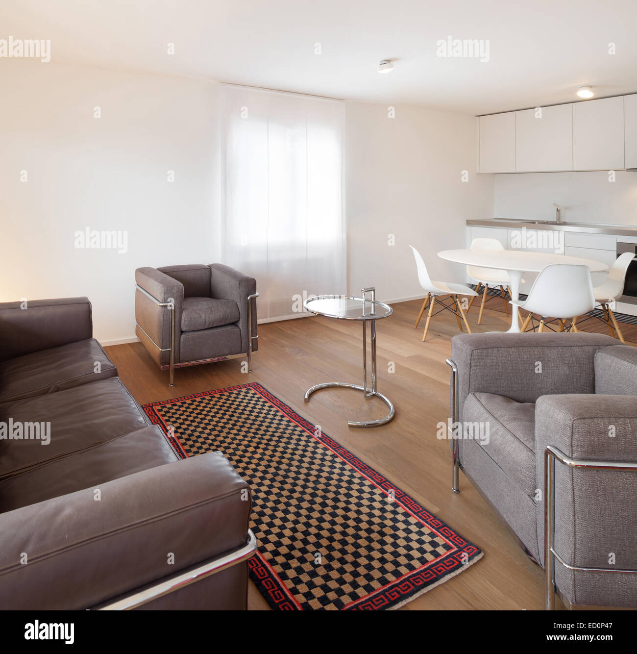 Architecture, comfortable apartment, wide living room Stock Photo - Alamy