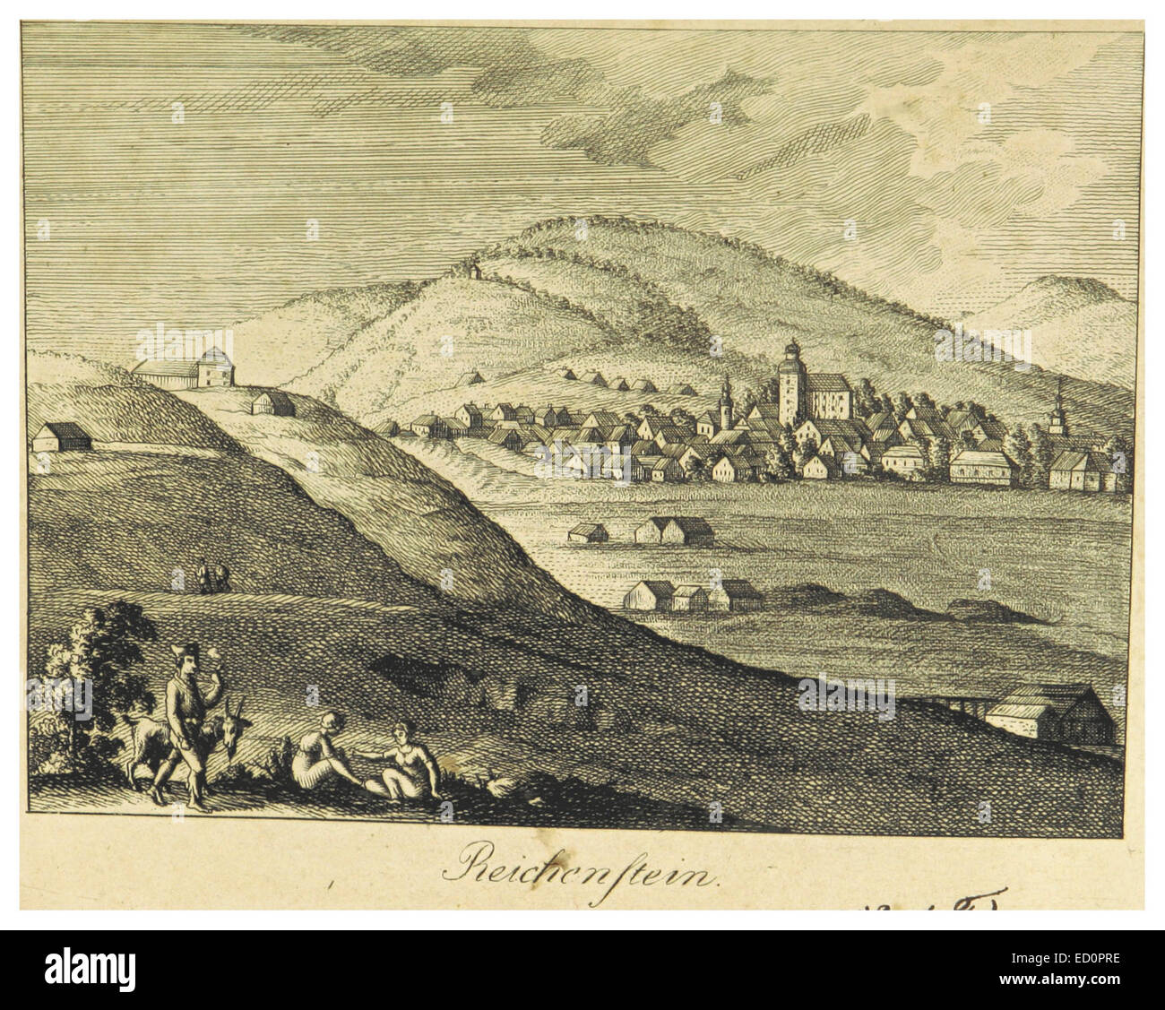Stuckart 1819 schlesien p098 reichenstein hi-res stock photography and ...
