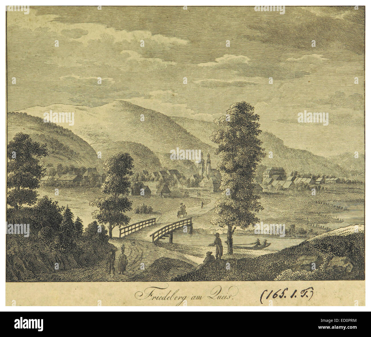 An 1819 illustration by Fischer and Stuckart depicting Friedelberg am ...