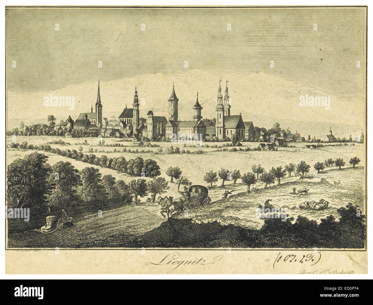 Liegnitz map hi-res stock photography and images - Alamy