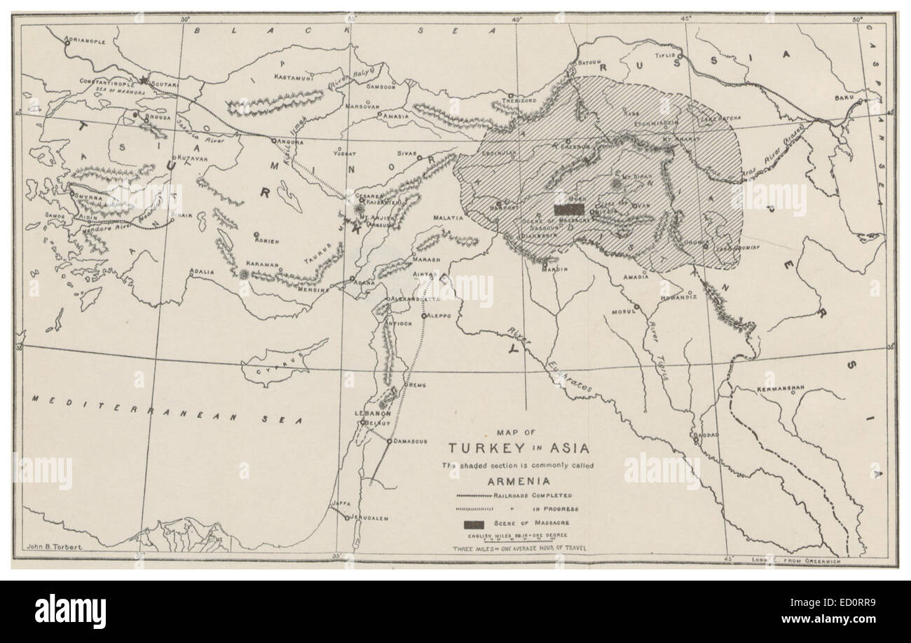 Vintage turkey map hi-res stock photography and images - Alamy