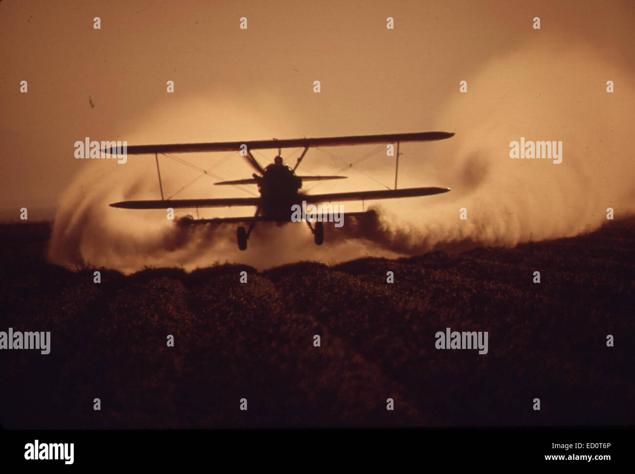 Crop dusting near calipatria in the imperial valley hi-res stock ...