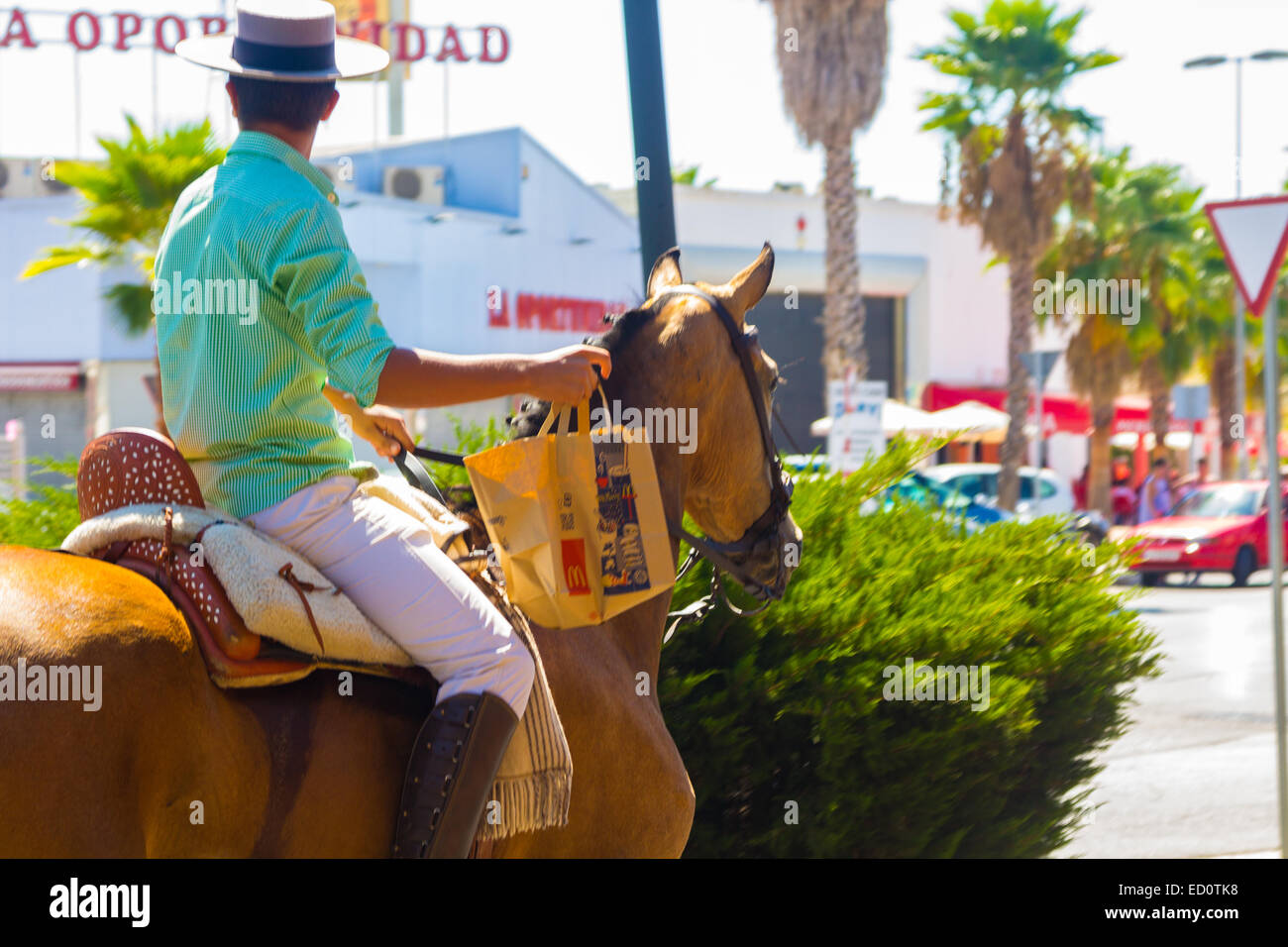 Spanish horse riders in traditional hi-res stock photography and images ...