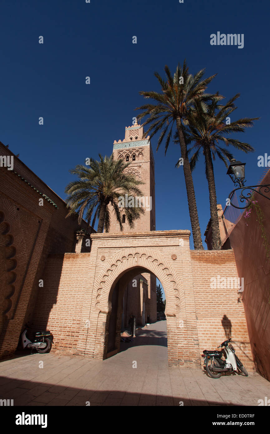 view of Koutoubia Mosque, Marrakech, Morocco Stock Photo - Alamy
