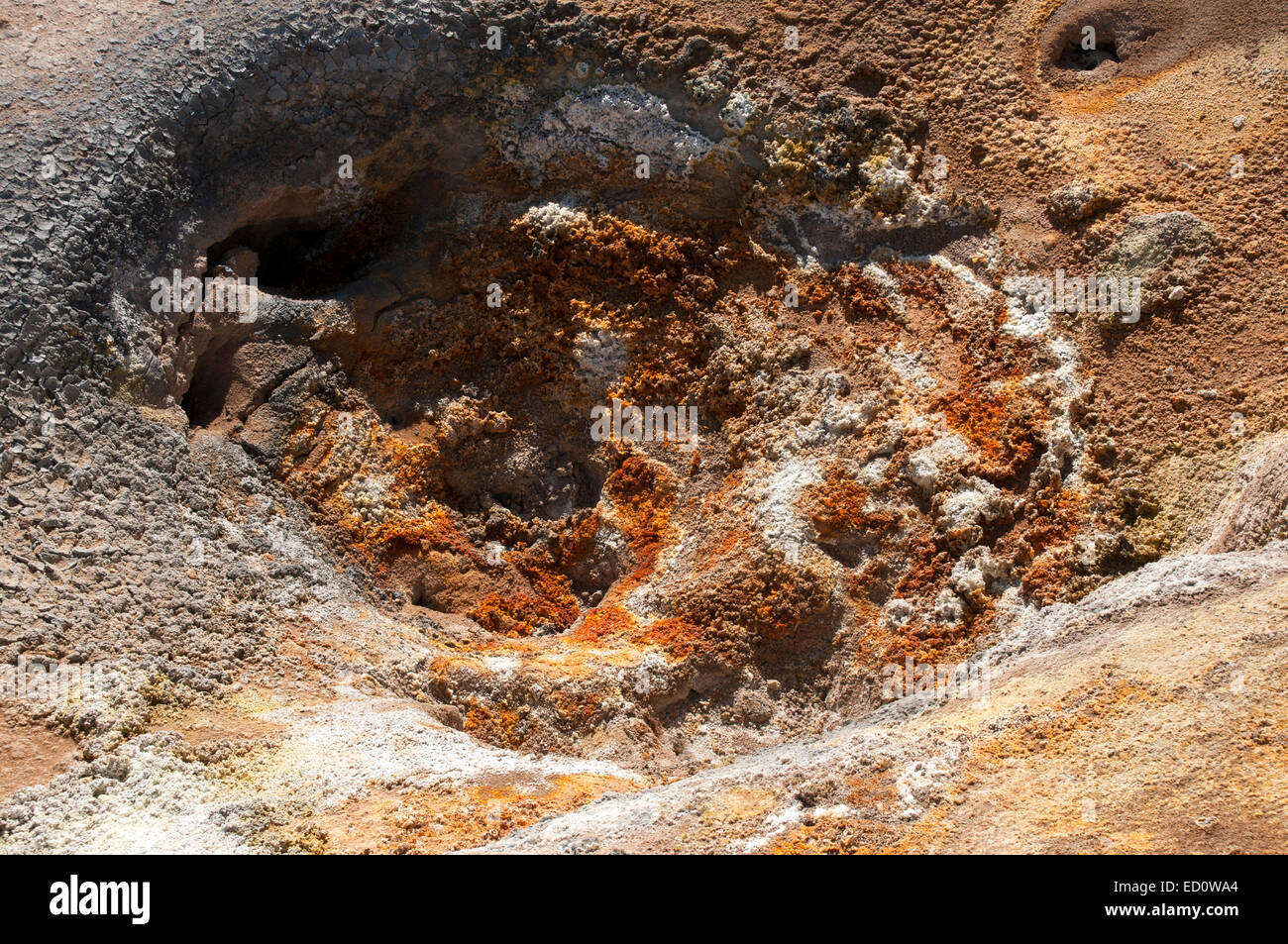 At the edge of the huge Krafla volcano with its ten kilometer wide ...