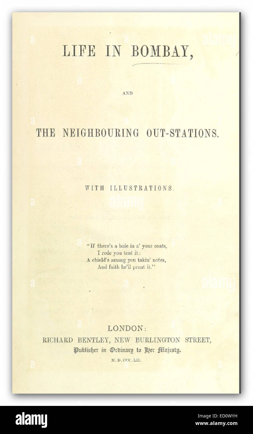 Old bombay map hi-res stock photography and images - Alamy