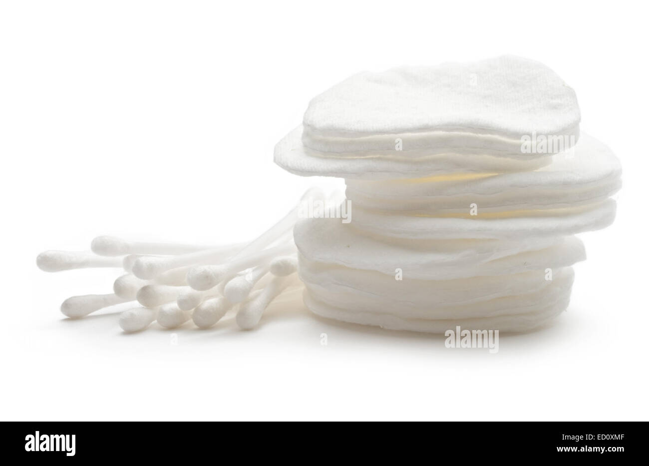 Cotton sticks white background Cut Out Stock Images & Pictures - Alamy