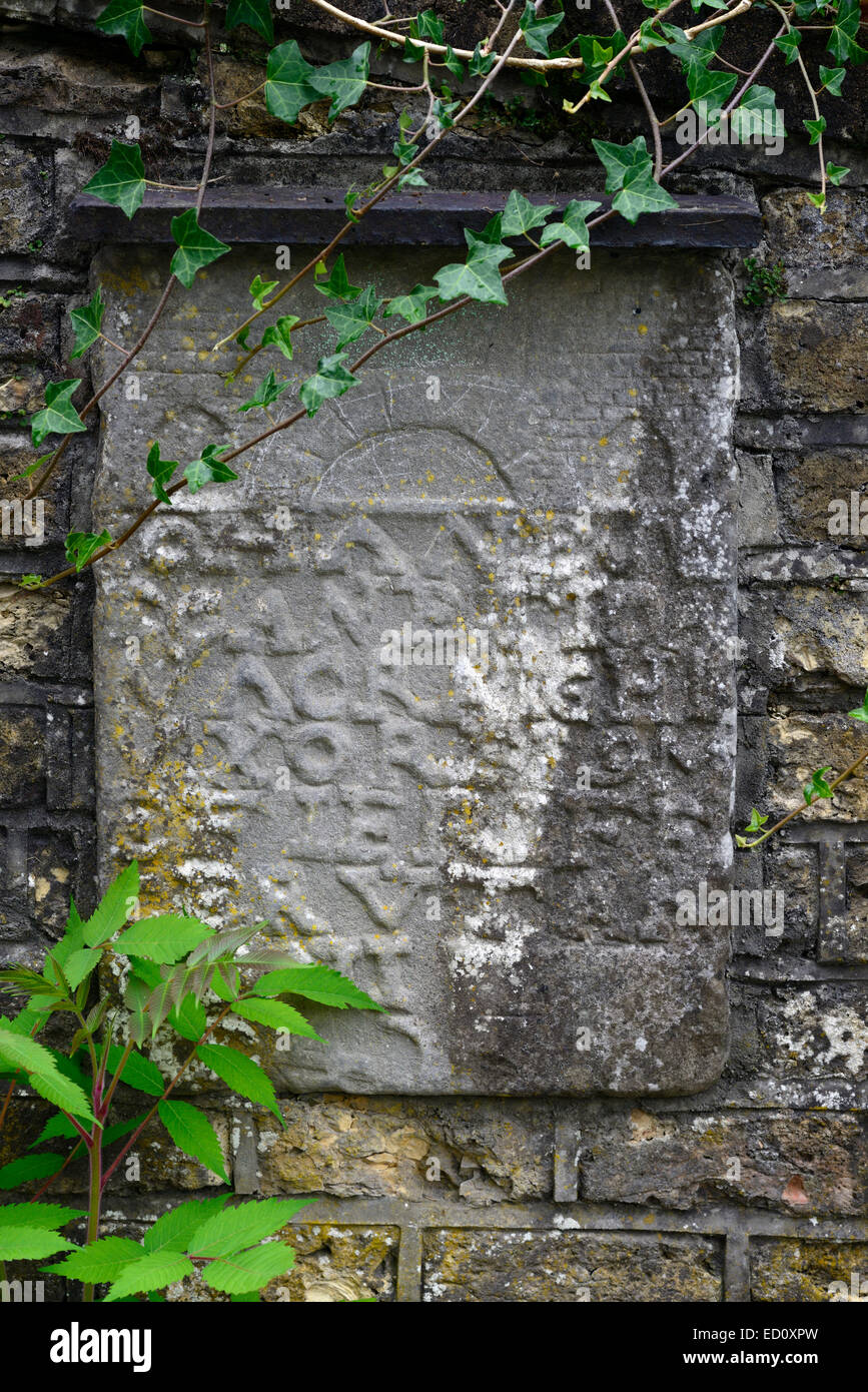 birr castle bridge stone plaque marker wall Stock Photo - Alamy
