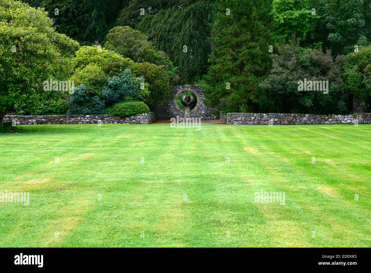 wood wooden egg sculpture art installation birr castle garden gardens ...