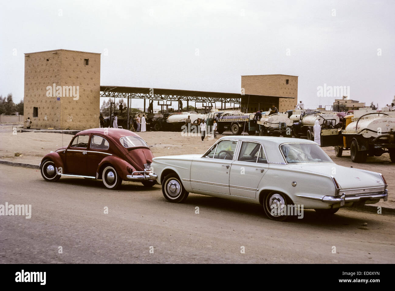 Kuwait October 1966. Water Station, Filling Tankers to Deliver to ...