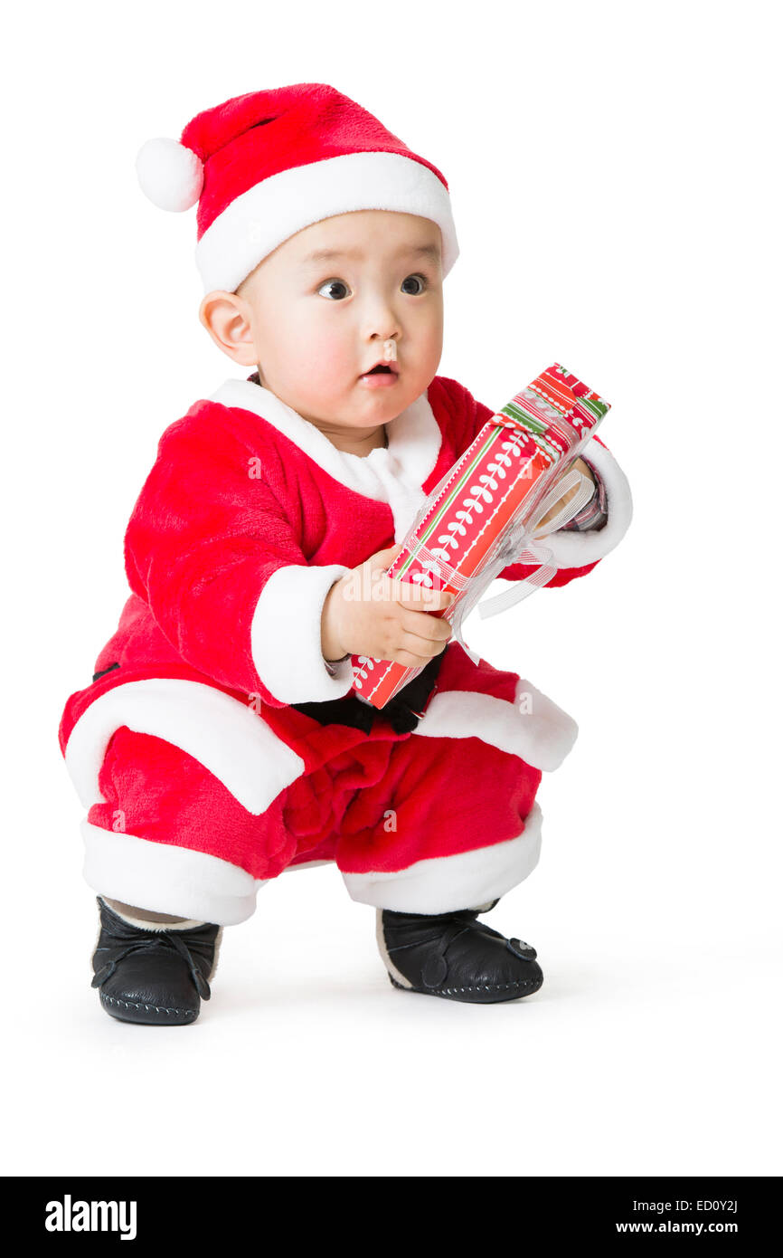 Santa claus holding babies hi-res stock photography and images - Alamy