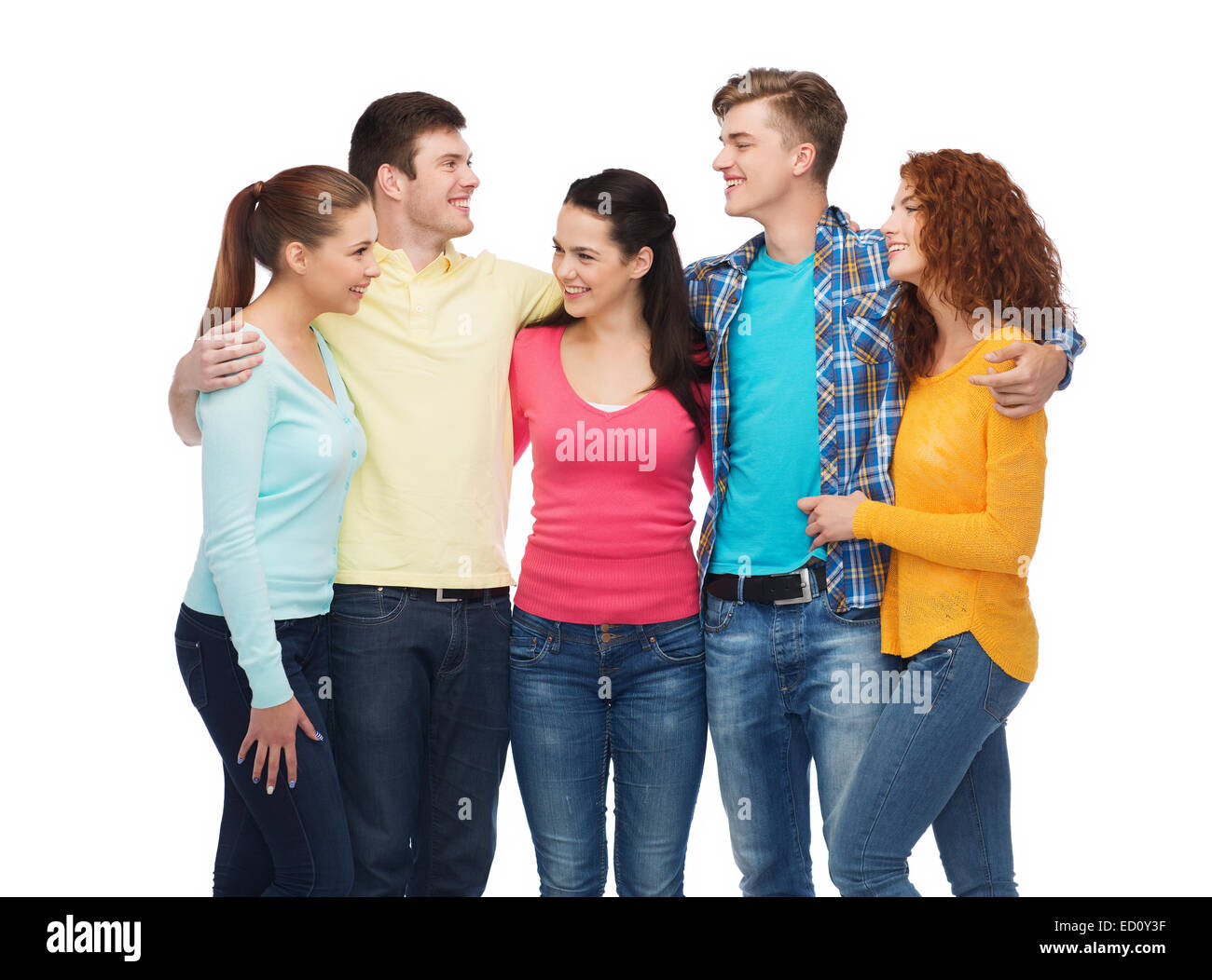 Groups Of Teens Talking