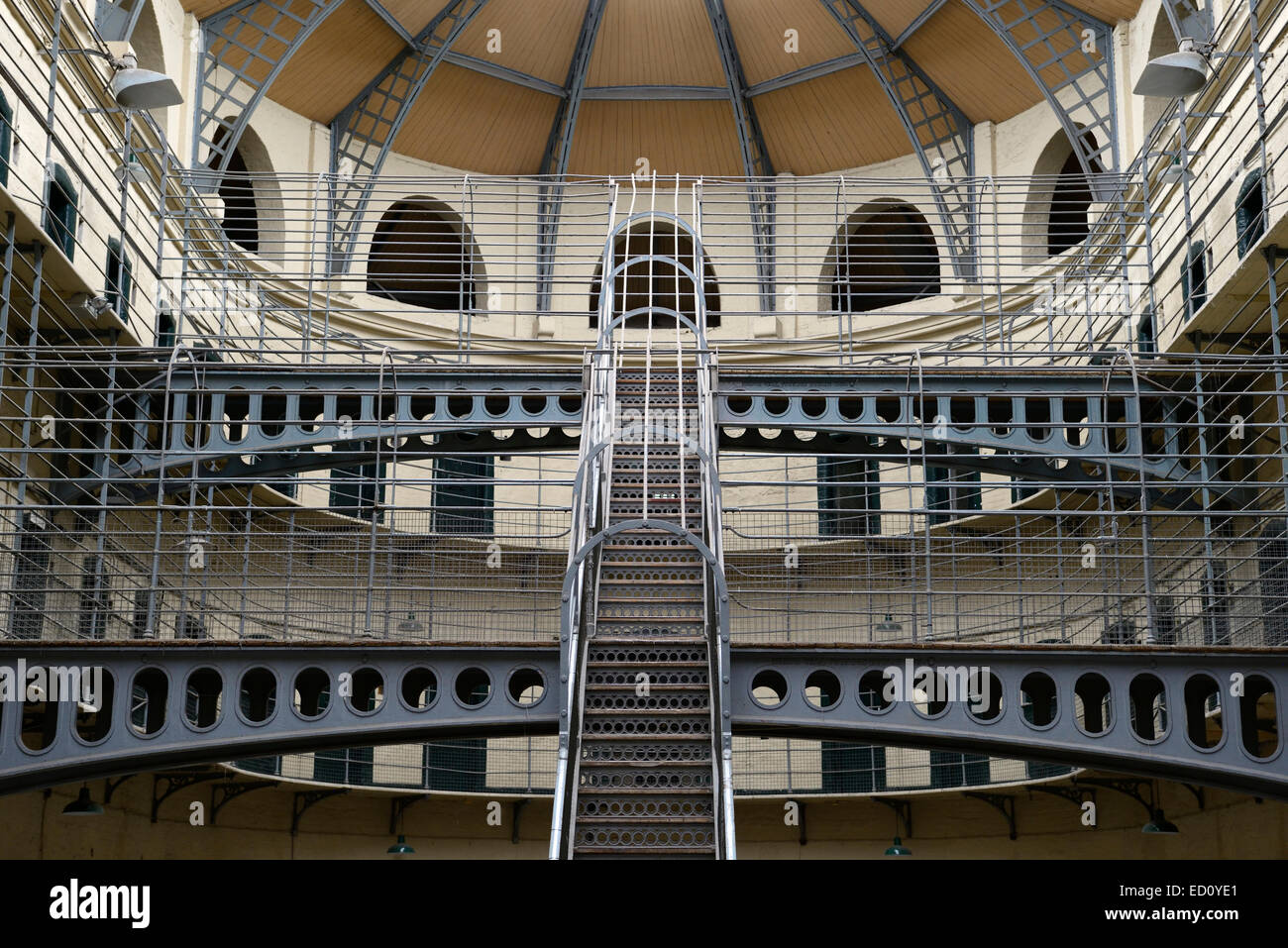 kilmainham gaol jail interior cells staircase 1916 rising struggle ...